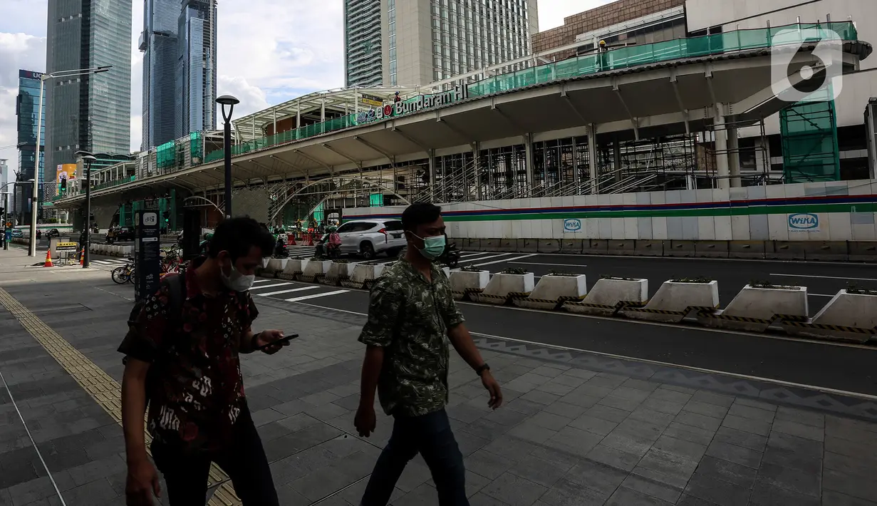 Pro - Kontra Pembangunan Halte Bundaran HI - Foto Liputan6.com