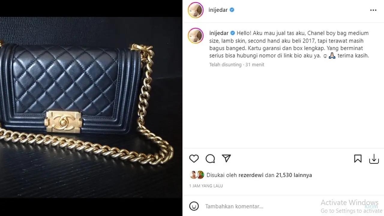 Barang-Barang Mahal Jessica Iskandar Mulai Dijual, Salah Satunya Tas ...