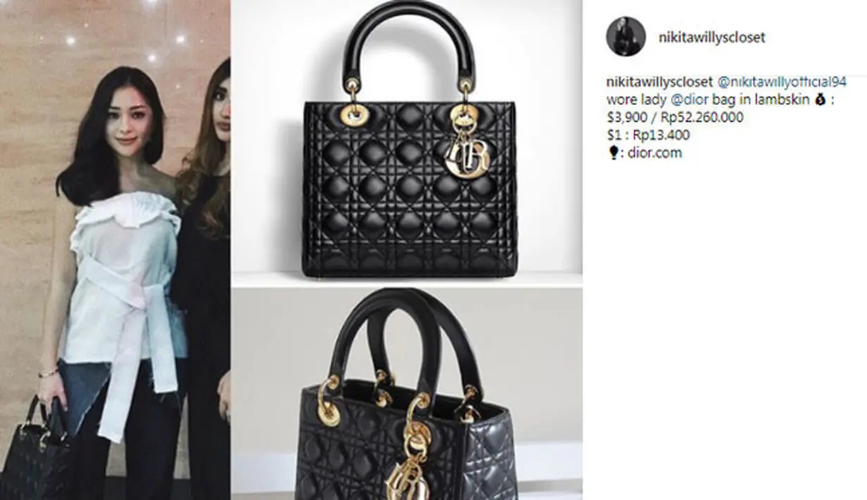 Kerap Tampil Glamor, Ini Harga 8 Tas Milik Nikita Willy - Photo Fimela.com