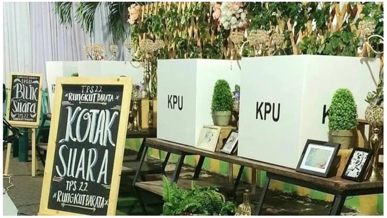 10 Potret TPS di Pemilu 2024 Ini Unik Banget, Ada yang Bak Hajatan ...