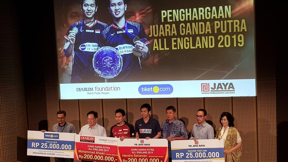 Juarai All England 2019, Ahsan / Hendra Diguyur Bonus dari PB Djarum ...