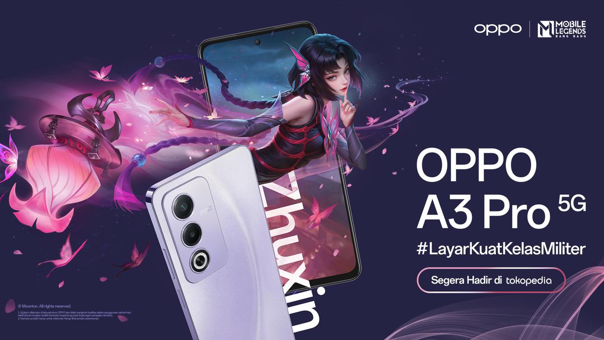 Oppo A3 Pro 5G Segera Hadir di Indonesia, Cek Deretan Spesifikasi Andalan - Tekno Liputan6.com