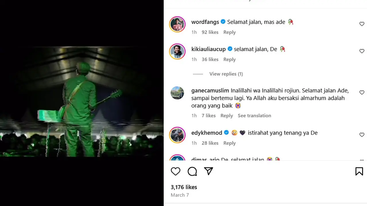 Ade Paloh Vokalis Band Sore Meninggal Dunia - ShowBiz Liputan6.com