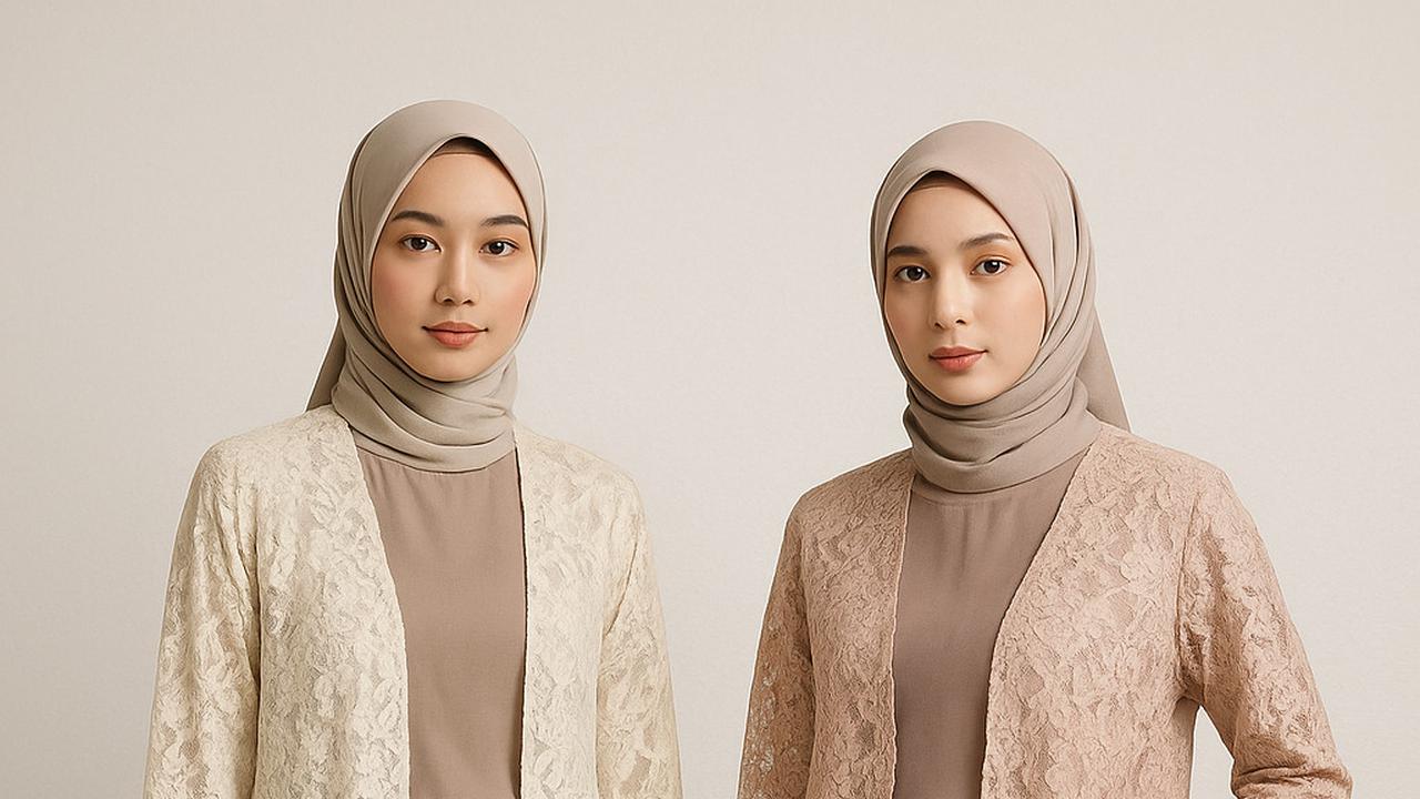 8 Inspirasi Model Outer Brokat Panjang dan Pendek Terbaru 2025, Pilihan ...