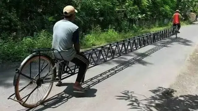 10 Potret Sepeda Absurd Ini Punya Bentuk di Luar Nalar - Hot Liputan6.com