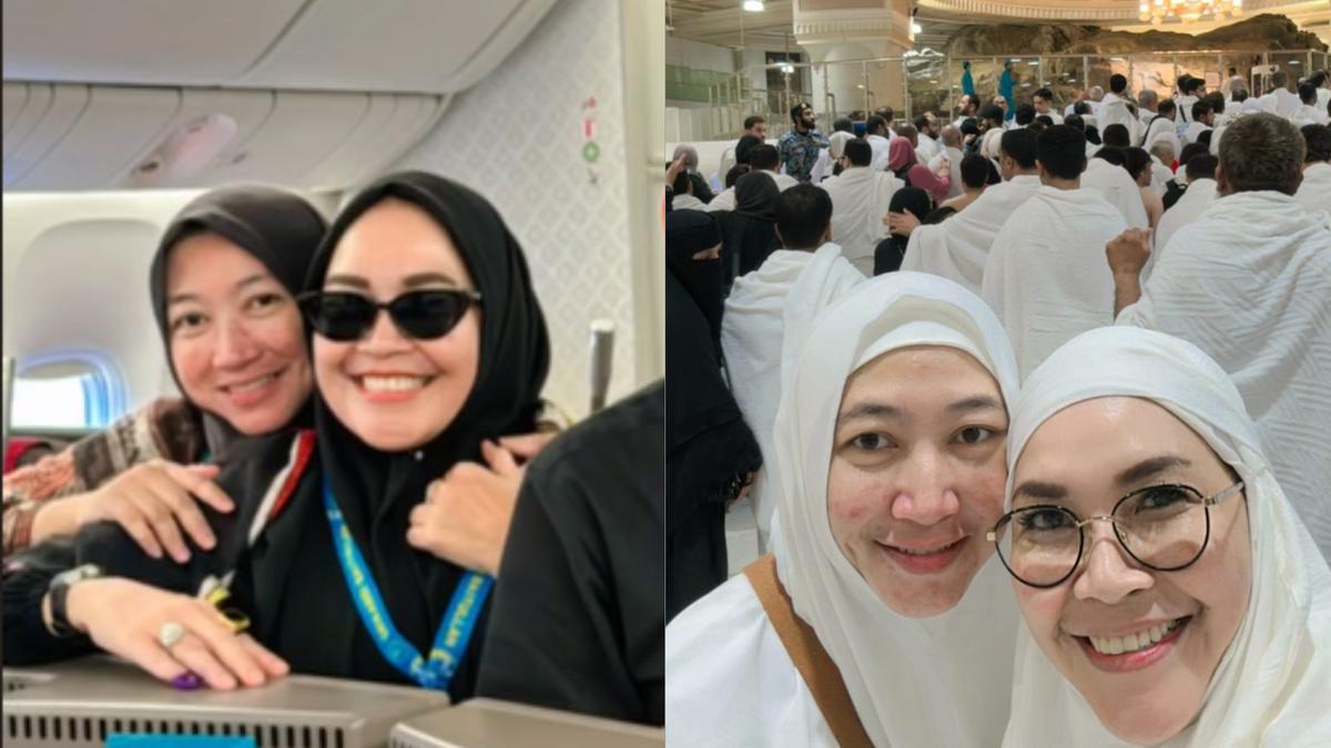 Gaya Modis Umi Kalsum, Ibunda Ayu Ting-Ting Umroh Bareng Calon Besan - Photo Fimela.com