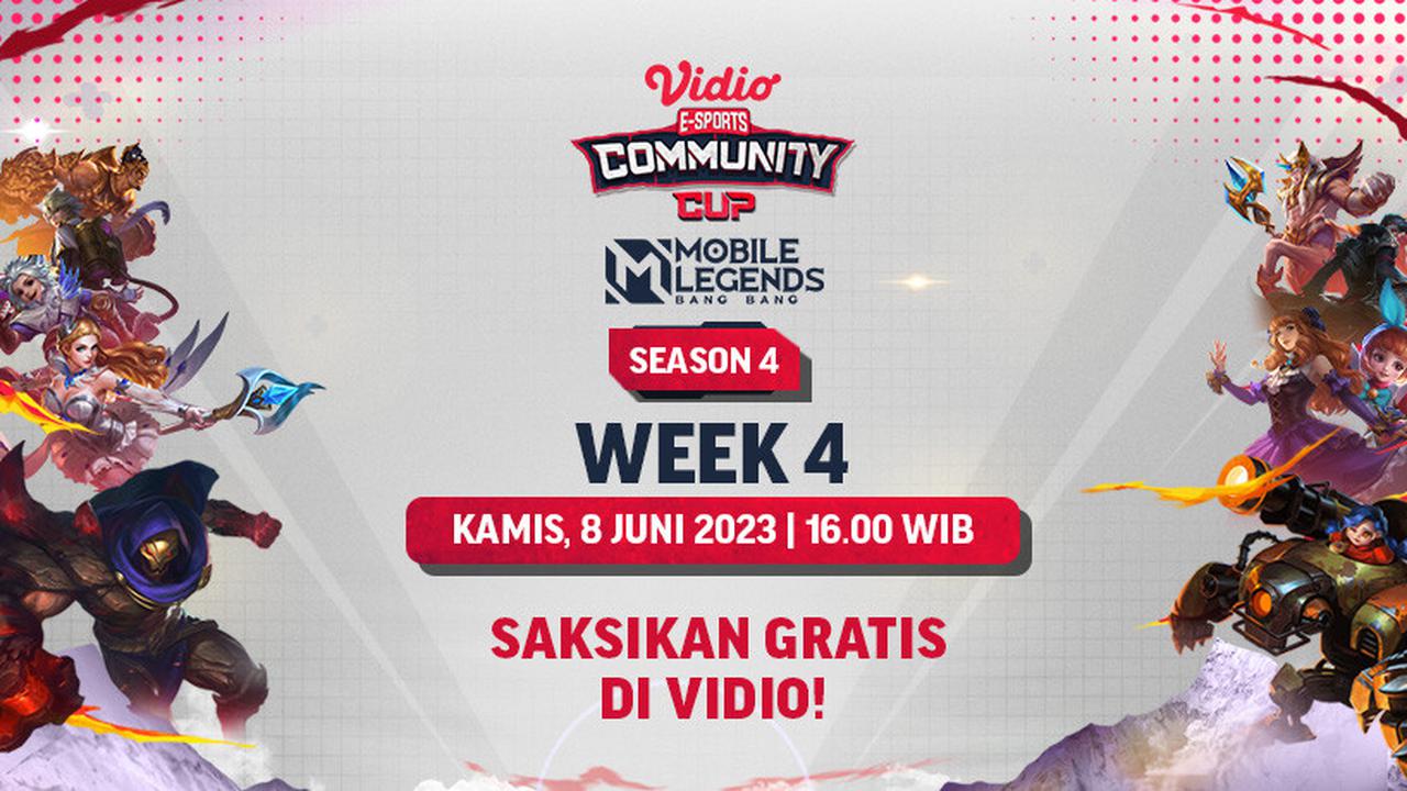 Live Streaming Mobile Legends Bang-bang Vidio Community Cup Season 4 ...
