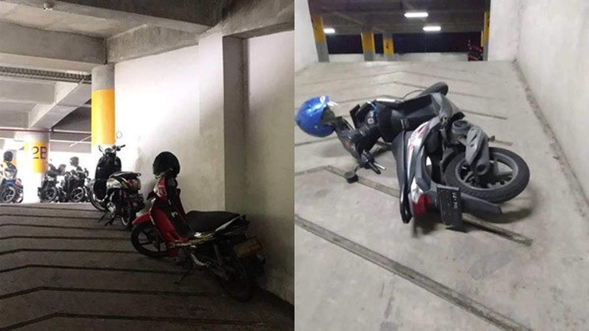 10 Potret Parkir Motor Melawan Gravitasi, Tetap Seimbang Meski Ada di ...