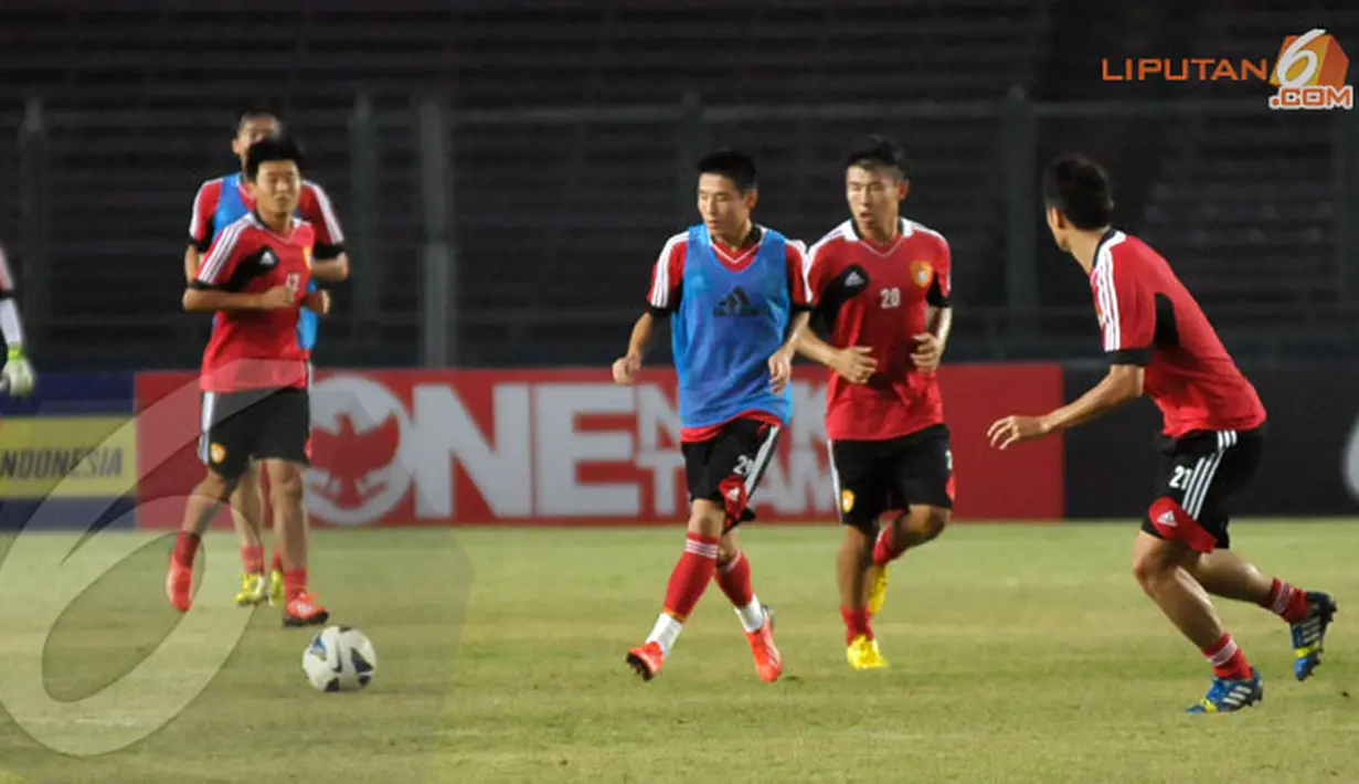 Timnas CIna Jajal Stadion GBK Jakarta - Foto Liputan6.com