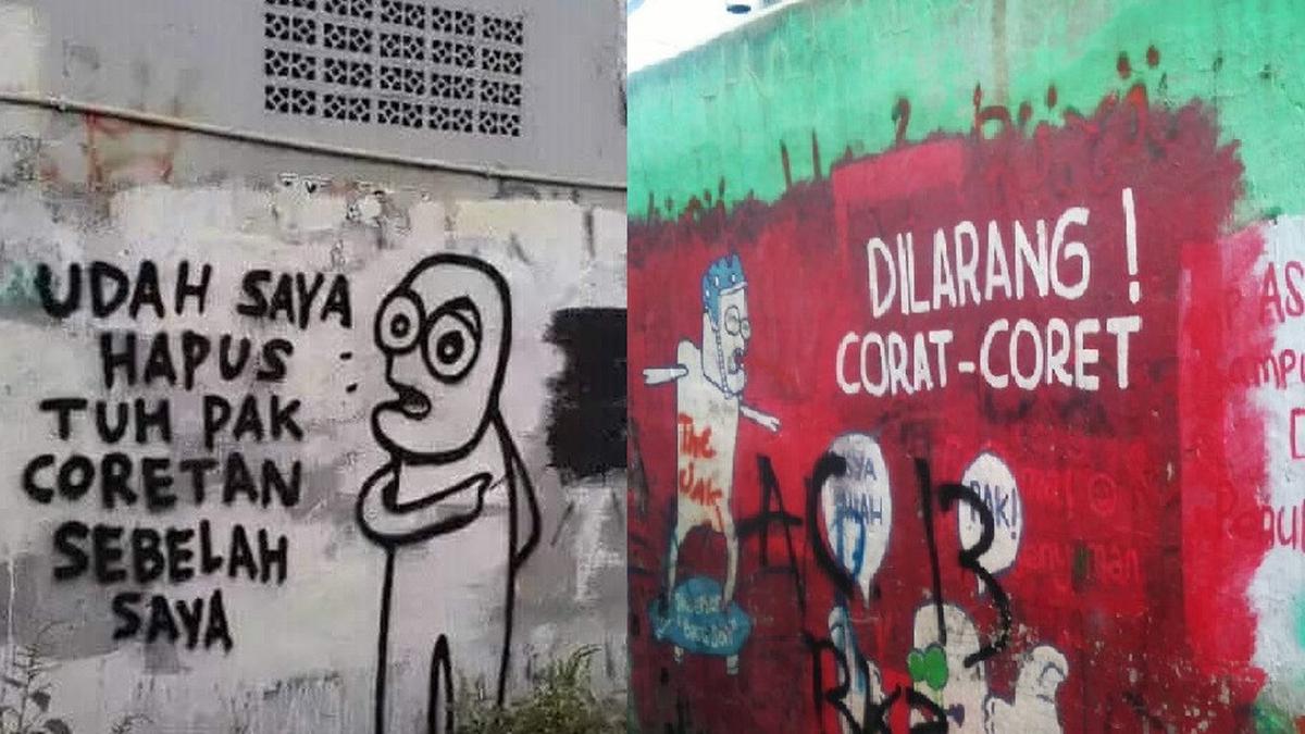 8 Coretan Kocak di Tembok, Bikin Geram Sekaligus Tertawa
