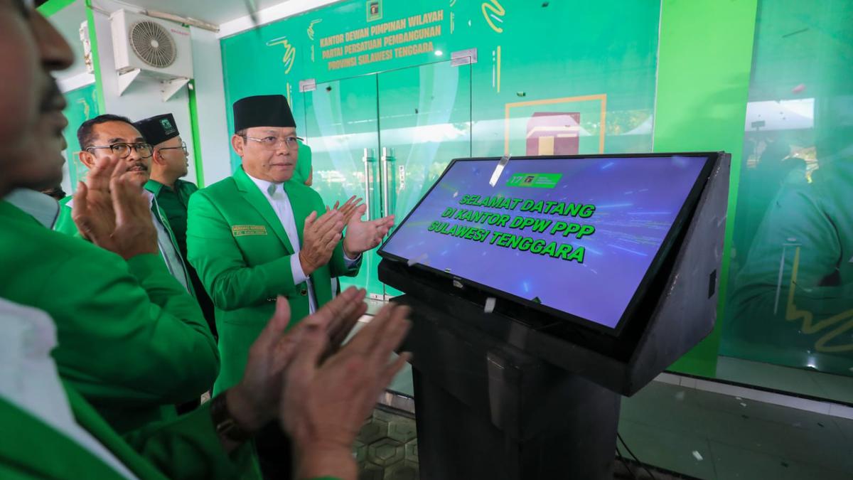 Resmikan Kantor Baru Dpw Ppp Sultra Mardiono Ajak Kader Tingkatkan