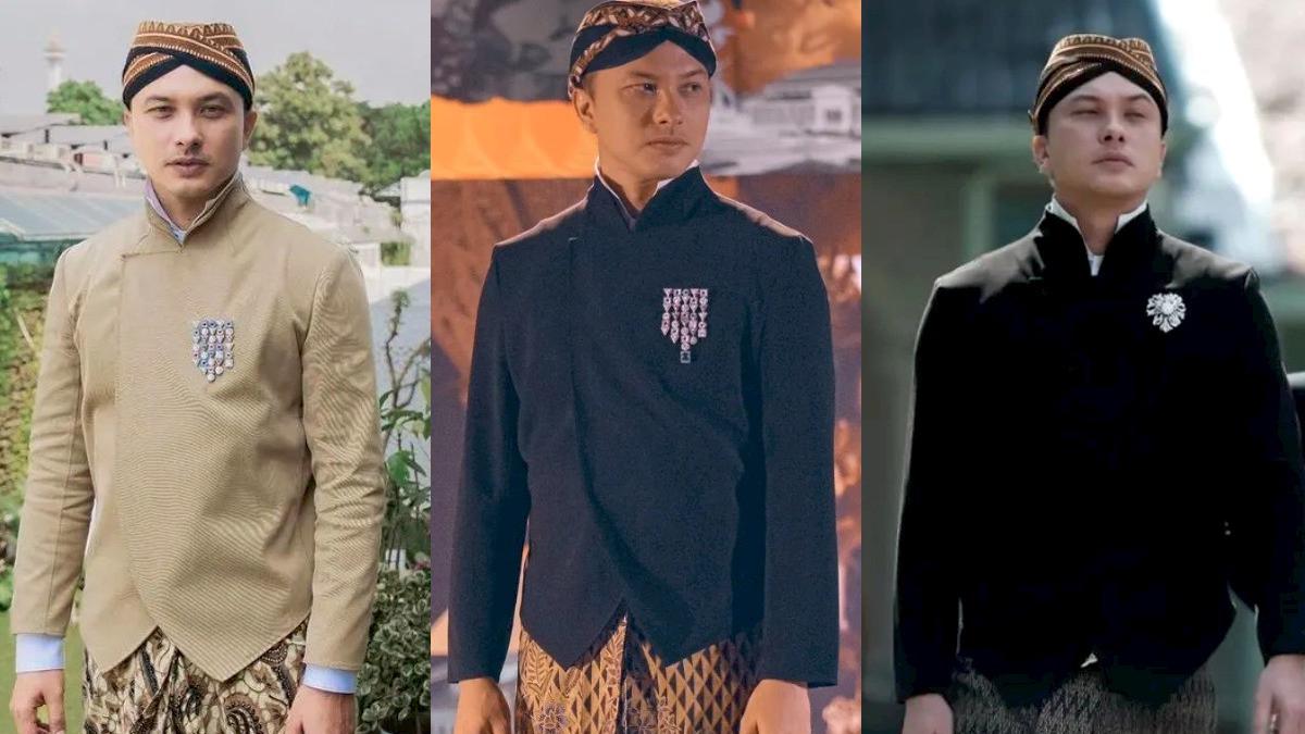 6 Pesona Mas-mas Jawa Jerman Nicholas Saputra dalam Balutan Beskap