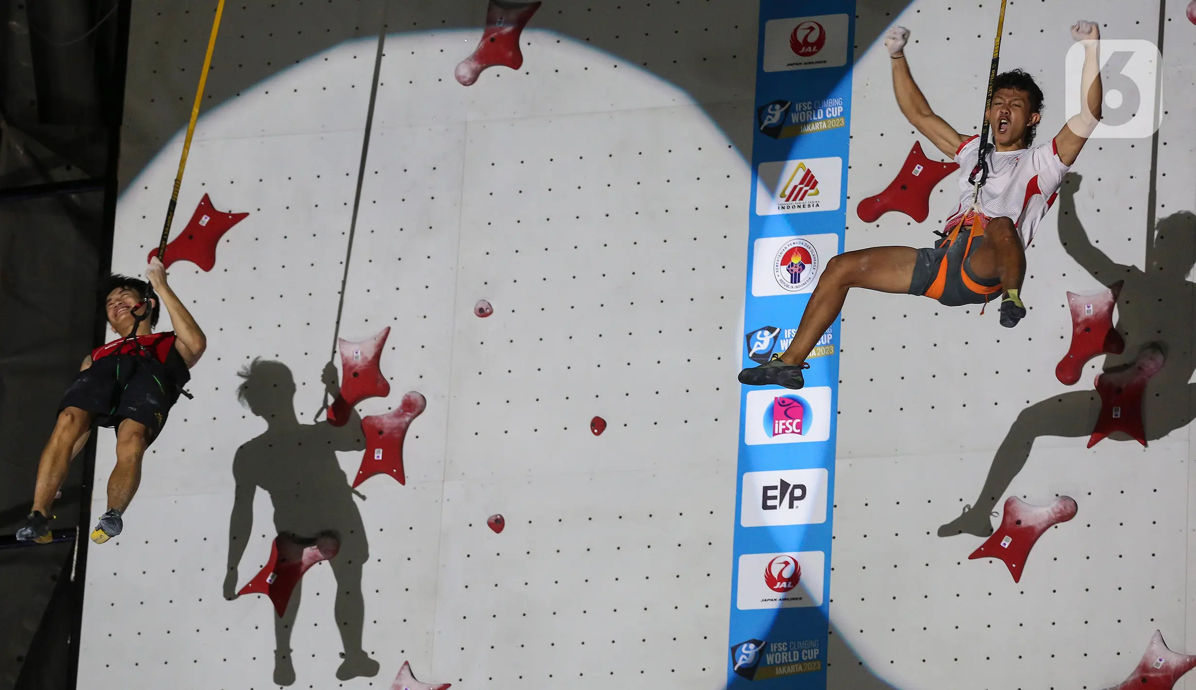 Raharjati Nursamsa Raih Juara Piala Dunia Panjat Tebing 2023 - Foto Liputan6.com