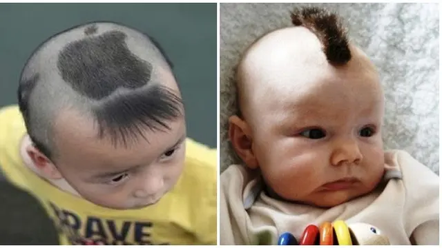 6 Potret Potongan Rambut Anak Kecil Ini Nyeleneh Abis - Hot Liputan6.com