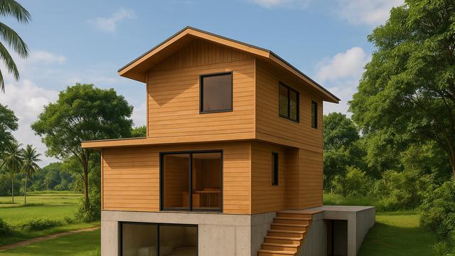 7 Gambar Desain Rumah Kecil dengan Basement, Buktikan Ruang Tambahan ...