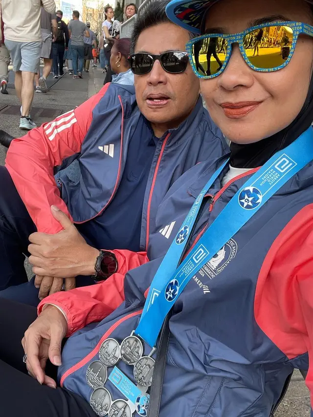 6 Potret Alya Rohali di Amerika, Raih Medali Bintang 6 World Marathon ...