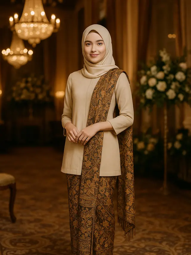 8 Model Kebaya dengan Selendang Bahu untuk Berbagai Acara - Hot ...