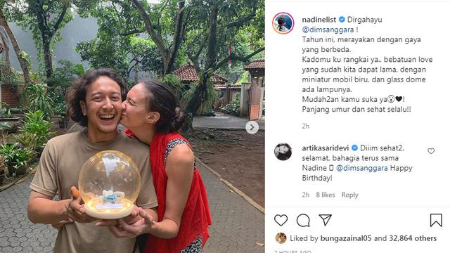Ulang Tahun, Dimas Anggara Dapat Kado Spesial Buatan Tangan Nadine Chandrawinata - ShowBiz ...