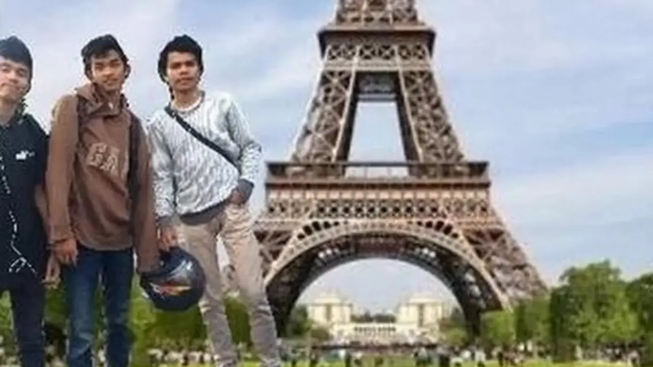 6 Editan Foto Liburan Akhir Tahun di Paris Ini Kocak, Niat Pamer ke ...