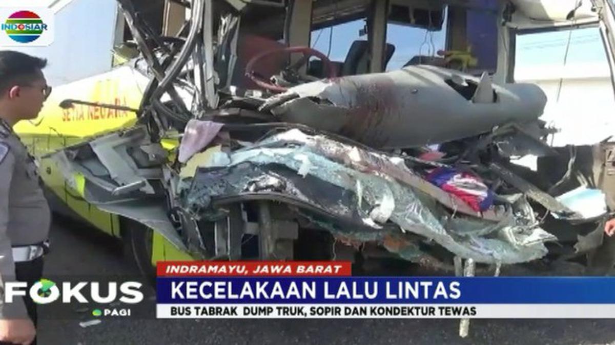 Bus Setia Tabrak Truk di KM 128 Tol Cipali, 2 Tewas - News Liputan6.com
