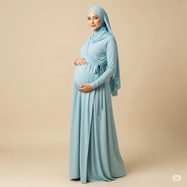 10 Outfit Ibu Hamil Hijab Populer 2025, Paduan Gaya Modern dan Nyaman ...