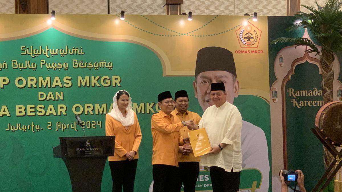 MKGR Resmi Deklarasi Dukung Airlangga Hartarto Jadi Ketum Golkar 2024-2029