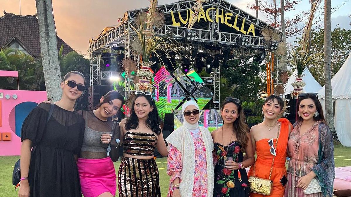 10 Potret Artis-artis di Acara Pesta Lunachella, Ultah Luna Maya ke-40 ...