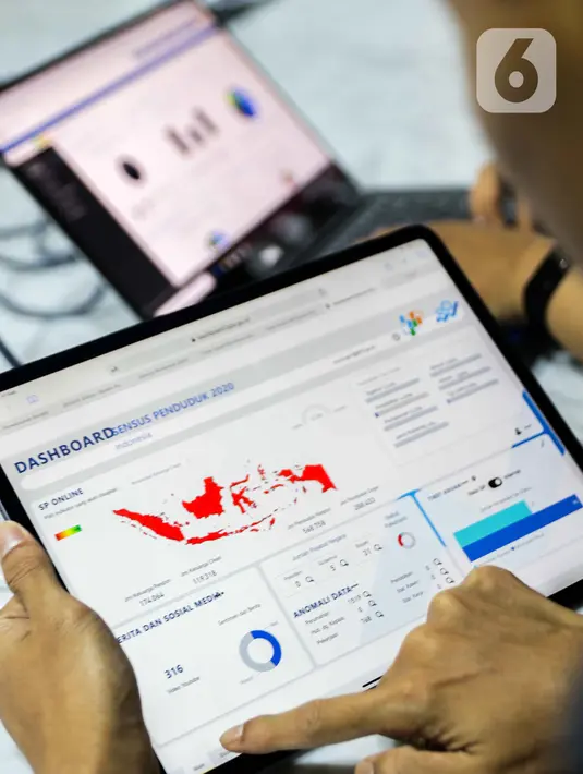 FOTO: Sensus Penduduk 2020, BPS Gunakan Sistem Online - Foto Liputan6.com