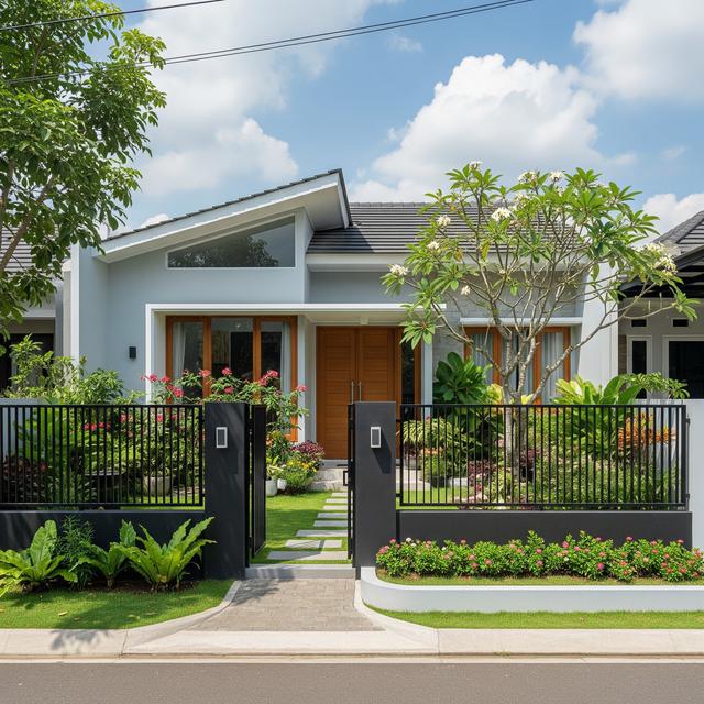 9 Model Pagar Besi Galvanis Warna Hitam Matte Kekinian, Elegan dan ...