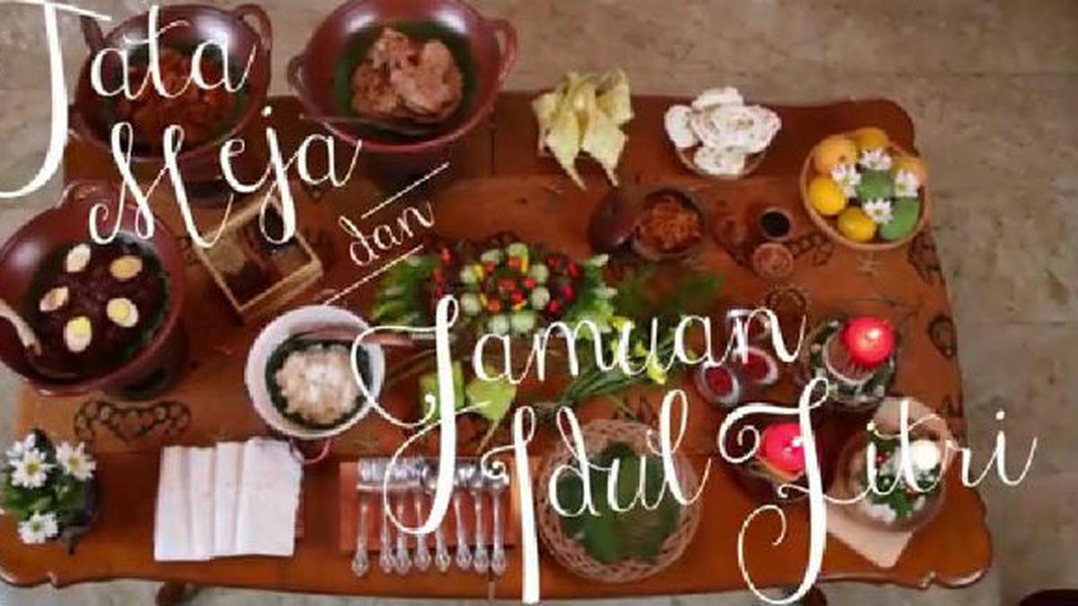 Ide Hidangan Centerpiece Meja Lebaran