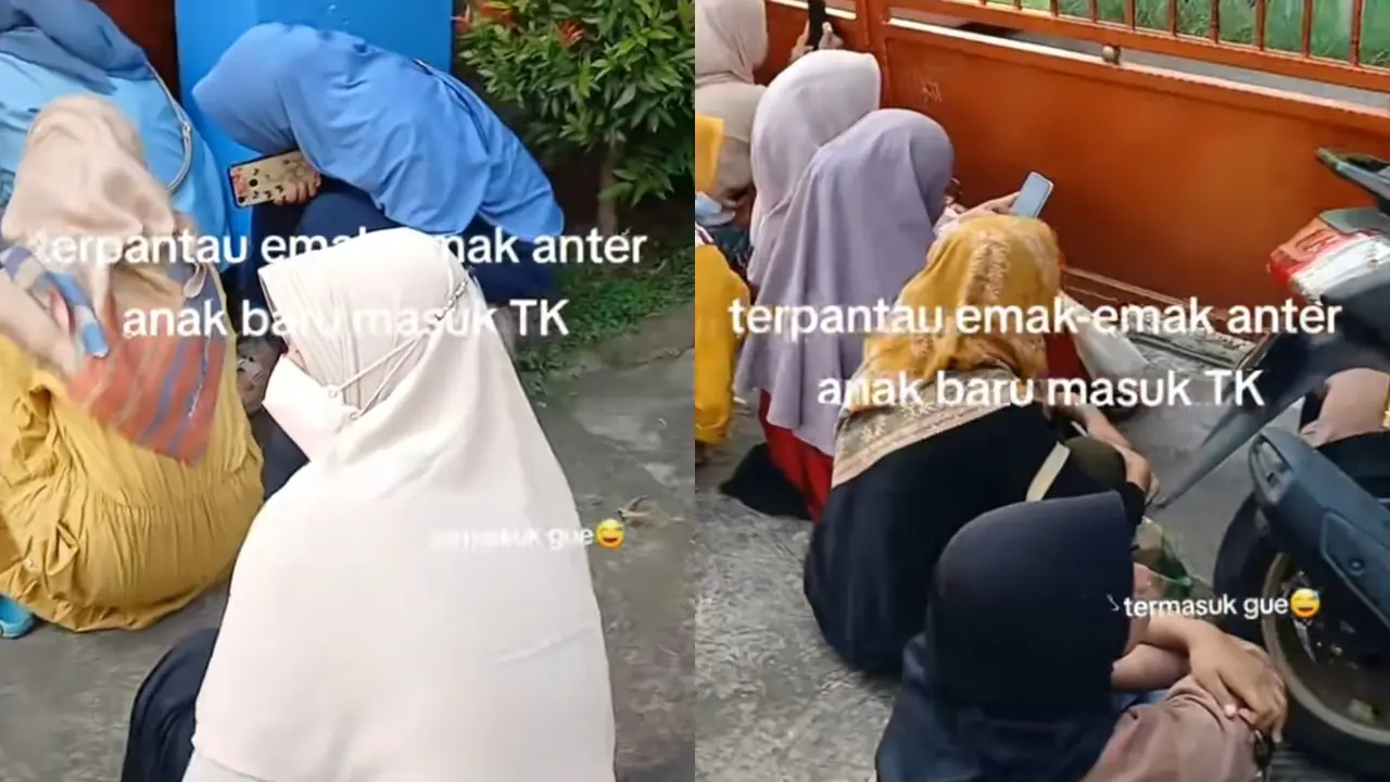 Viral Emak-Emak Antar Anak Masuk TK Hari Pertama, Kompak Intip dari Luar Pagar - Hot Liputan6.com