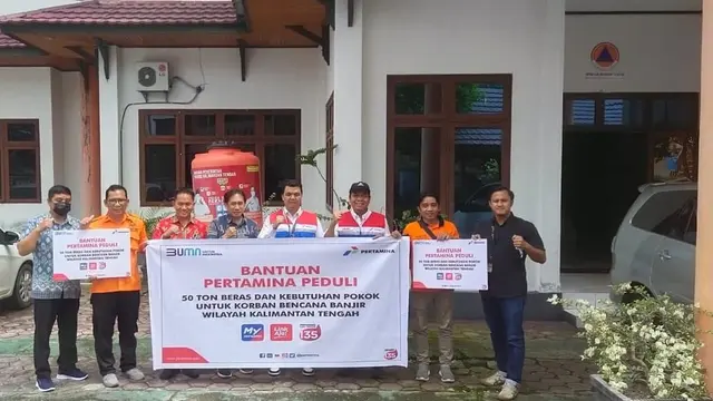 Pertamina Peduli Bantu Korban Bencana Banjir di Kalimantan Tengah - Bisnis Liputan6.com