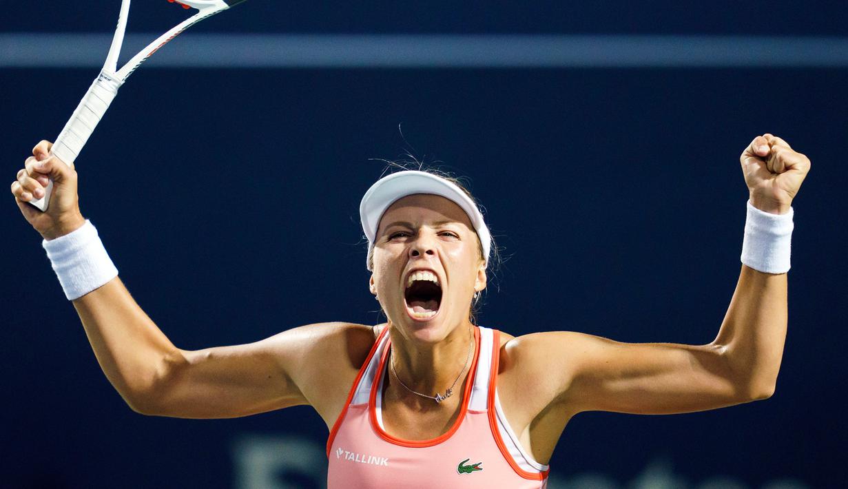 FOTO: Anett Kontaveit Tekuk Maria Sharapova di Piala Rogers 2019