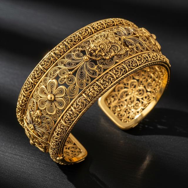 6 Pilihan Gelang Emas Kombinasi Ukiran Bali Klasik untuk Sentuhan Etnik ...