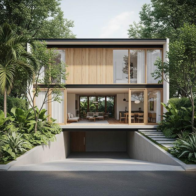 7 Inspirasi Desain Rumah dengan Basement Sederhana untuk Parkiran ...