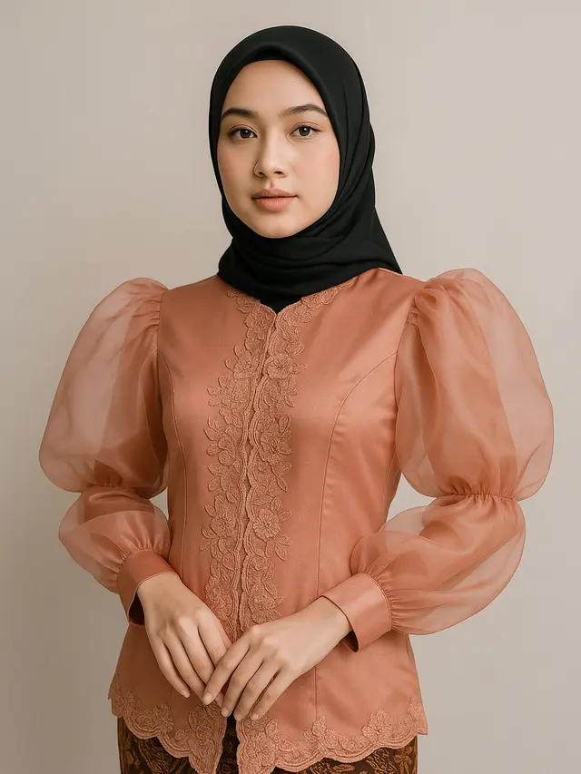 8 Model Kebaya Lengan Puff, Pilihan Anak Puan Maharani Bisa Jadi ...