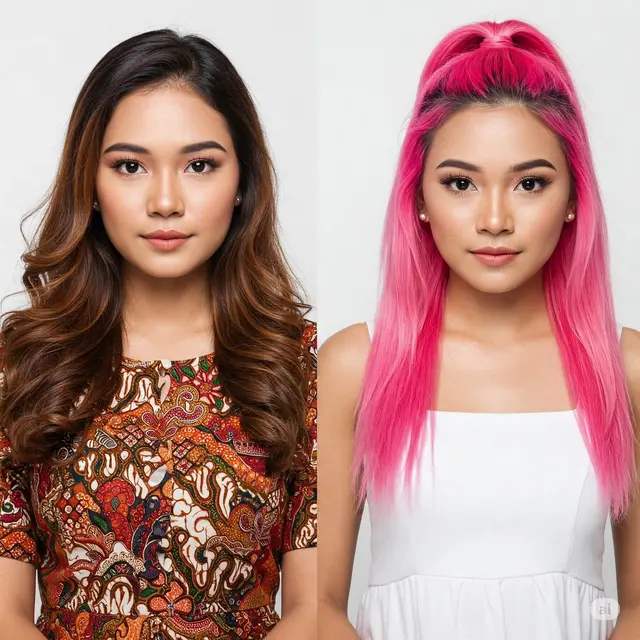 16 Inspirasi Cat Warna Rambut untuk Kulit Coklat, Percantik Penampilan