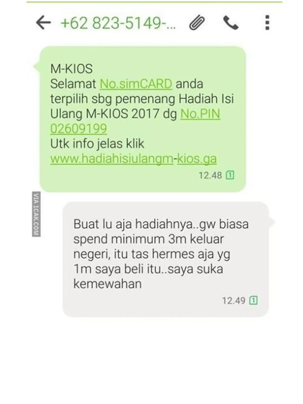 6 Balasan Chat Penipuan Modus Menang Undian Ini Kocak, Senyum Puas Bacanya - Hot Liputan6.com