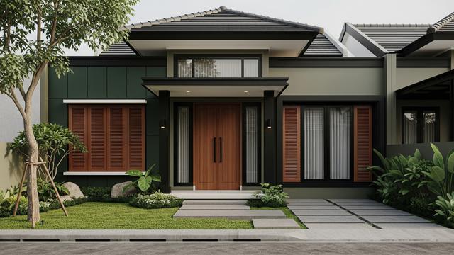 10 Kombinasi Warna Earth Tone, Bikin Eksterior Rumah Hangat dan Elegan