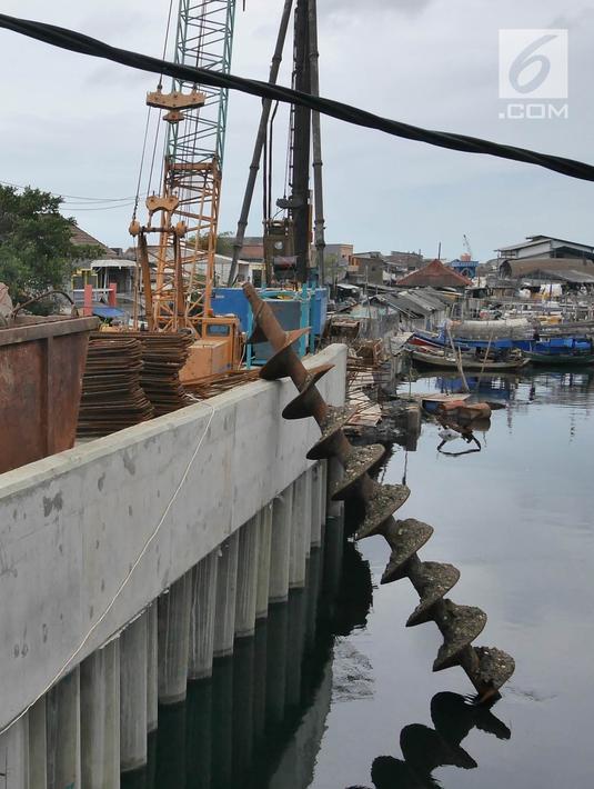 FOTO: Menengok Progres Pembangunan Tanggul Pantai Kamal Muara - Foto ...