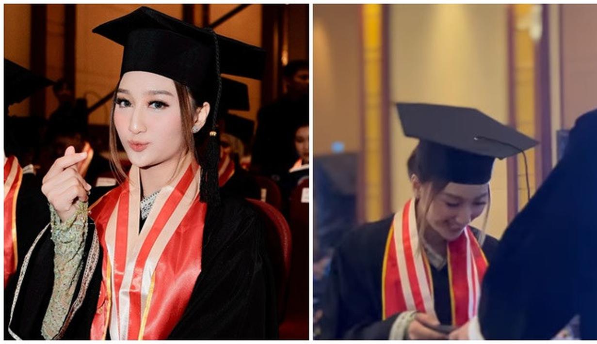 Momen Wisuda Sandrina IMB, Resmi Sandang Gelar Sarjana Ilmu Komunikasi