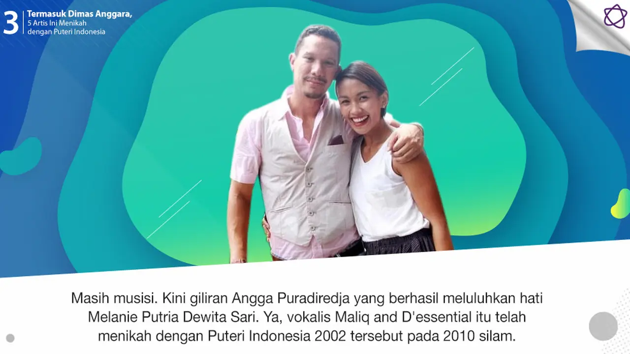 Termasuk Dimas Anggara, 5 Artis Ini Menikah dengan Puteri Indonesia - Entertainment Fimela.com