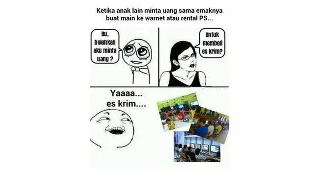 6 Meme Lucu Saat Minta Duit ke Emak Ini Bikin Ketawa Geli - Hot ...