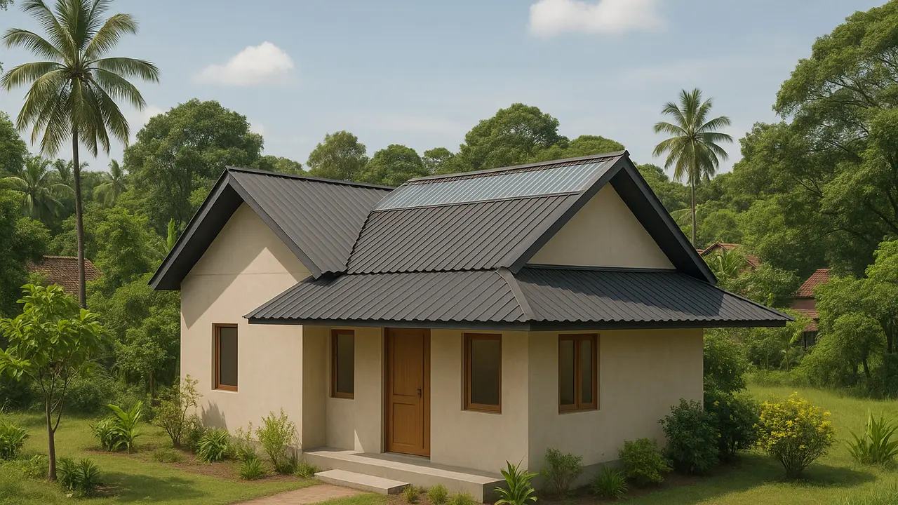 10 Desain Rumah Tipe 21 dengan Atap Susun, Ide Hunian Nyaman di 2025