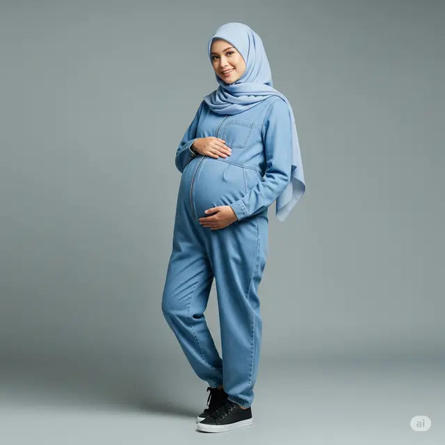 10 Outfit Ibu Hamil Hijab Populer 2025, Paduan Gaya Modern dan Nyaman ...