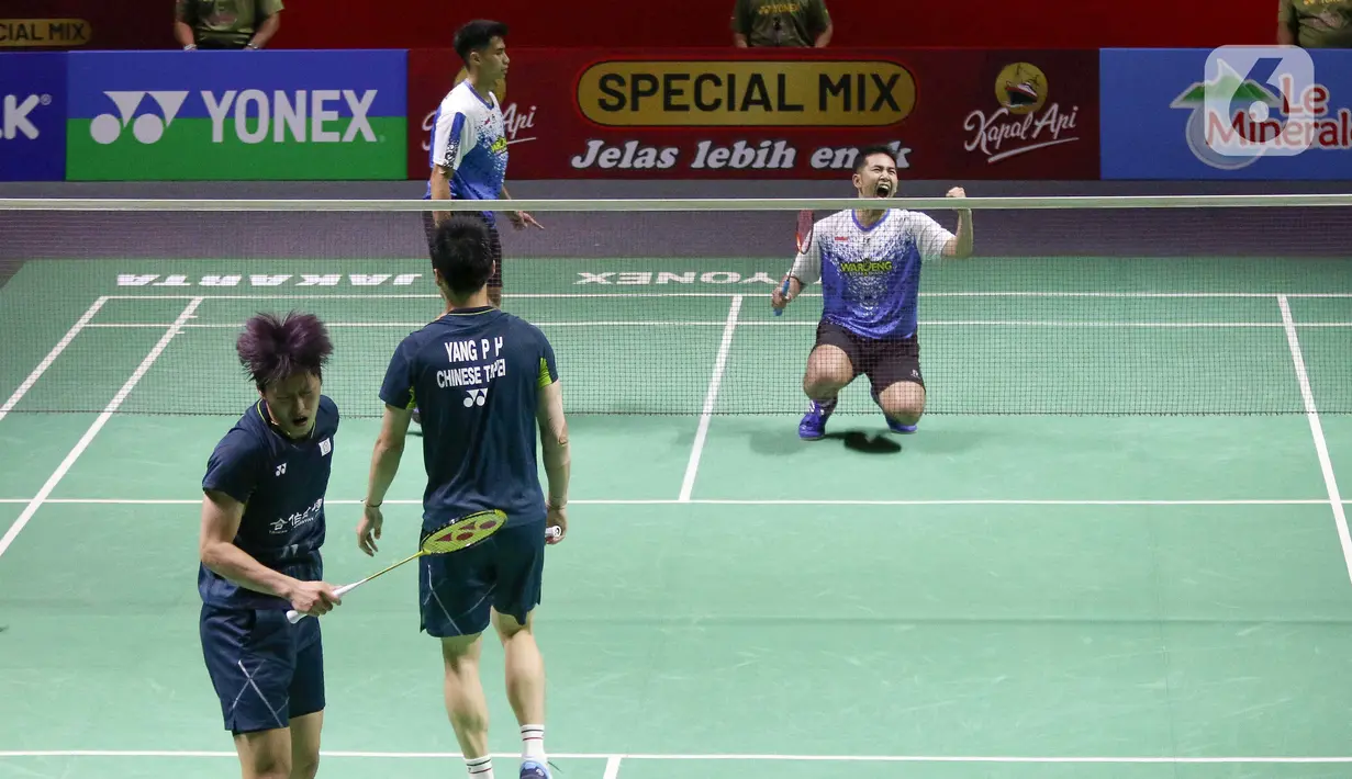 Tampil Maksimal, Sabar/Reza Melaju ke Semifinal Indonesia Open 2024 - Foto Liputan6.com