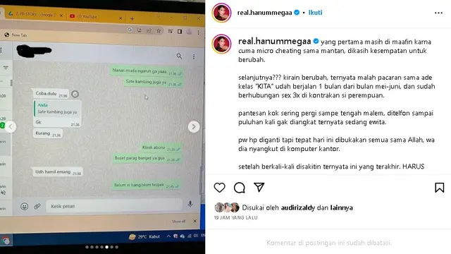 5 Potret Hanum Mega Selebgram yang Spill Dugaan Perselingkuhan Suami ...