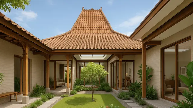 7 Model Rumah Joglo Modern Klasik 1 Lantai, Perpaduan Tradisi dan ...