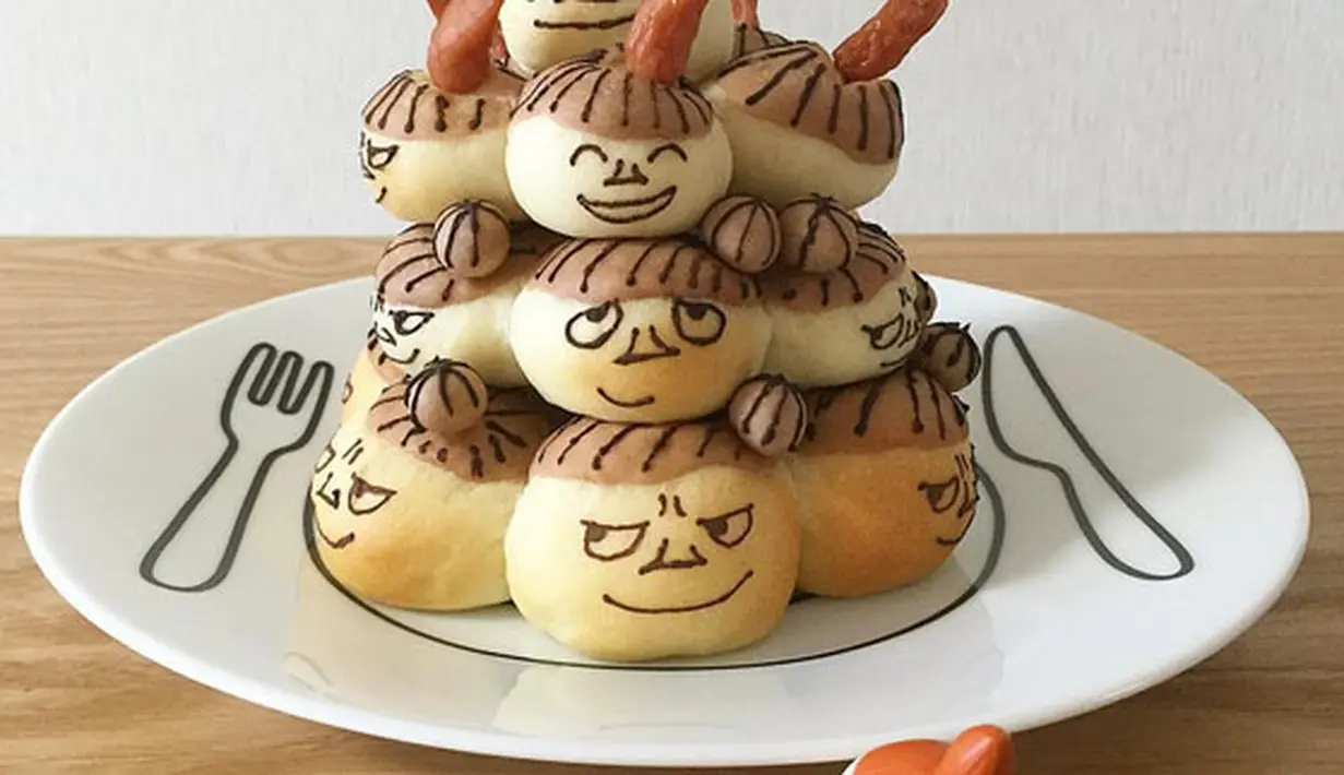 Karena Unik, Roti 3D Dengan Banyak Wajah Ini Jadi Favorit di Jepang