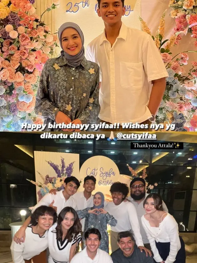 Dapat Kejutan, Ini 7 Momen Ulang Tahun Cut Syifa ke-25 yang Meriah - Hot Liputan6.com